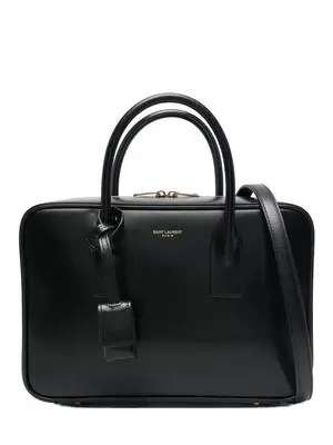 Saint Laurent Leather Tote Bag - Black