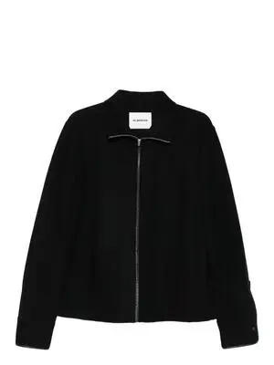 JIL SANDER Zip-fastening Wool Jacket - Black