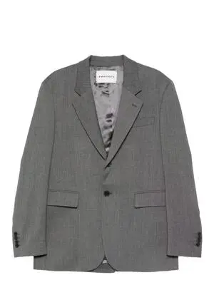 AMARANTO Single-breasted Blazer - Grey