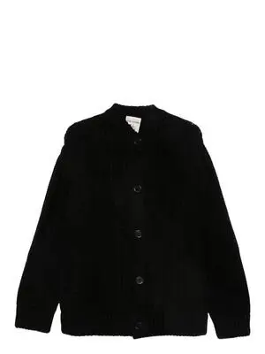 SEMICOUTURE Button Fastening Cardigan - Black