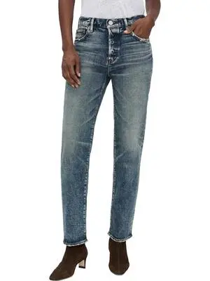 Moussy Vintage Fellsmere Straight Jeans - Dark Blue