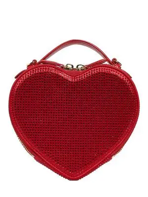 Stoney Clover Lane Heart Crossbody Bag - Red Sparkles