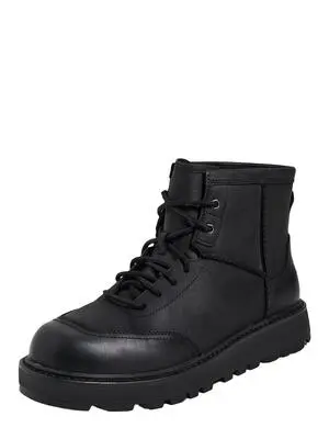 UGG Idyllwild Lace Up Boots - Black / Black