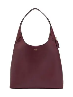COACH Brooklyn 39 Grained Leather Shoulder Bag Burgundy