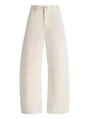 NILI LOTAN Tribeca Stretch Barrel-leg Jeans - Ivory