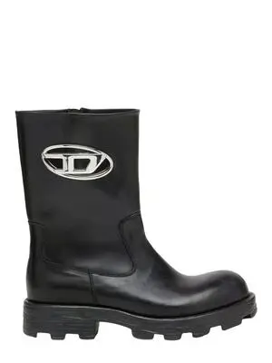 DIESEL® D-hammer Bkr D Leather Boots - Black