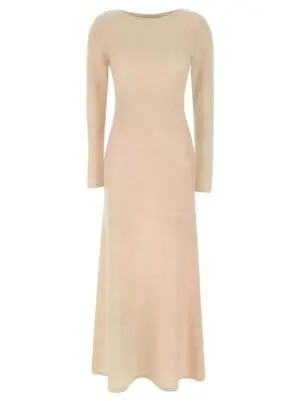 THE GARMENT Roma Long-sleeve Boat-neck Maxi Dress - Neutrals