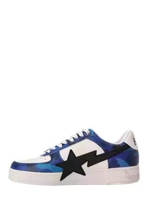 A BATHING APE Sta Logo-patch Low-top Sneakers - Blue