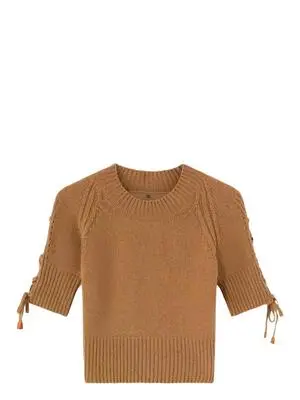 Ermanno Scervino Cashmere T-shirt - Brown