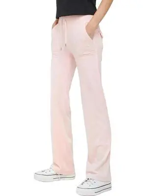 Juicy Couture Drawstring Patch-pocket Trousers - Pink
