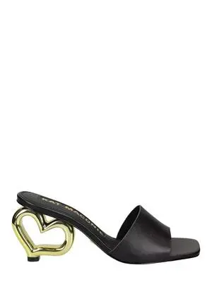 KAT MACONIE 75mm Chichi Heart-heel Sandals - Black