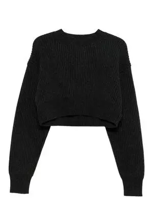 UMA WANG Ribbed Knit Sweater - Black