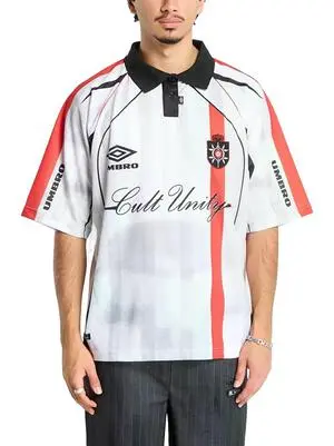 UMBRO Striped-details Polo Shirt - White