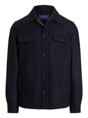 Ralph Lauren Cashmere Blend Felton Overshirt - Navy
