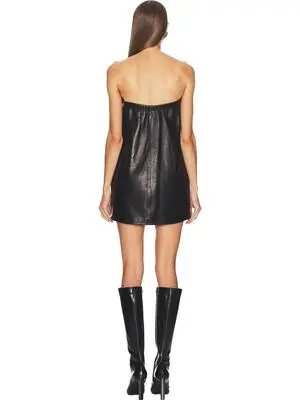 EZR Oversize Pocket Leather Dress