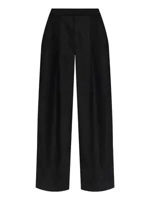 GESTUZ Pleated Wide Leg Pants - Black