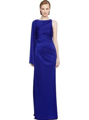 Halston Elysia Jersey Gown - Sapphire Stone