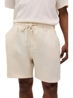 SCALPERS Apolo Linen Bermuda Shorts - Beige