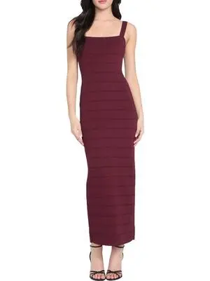 Guess Esme Sleeveless Bandage Maxi Dress - Red