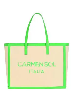 Carmen Sol Roma Tote Bag - Neon Green