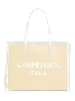 Carmen Sol Roma Tote Bag - White