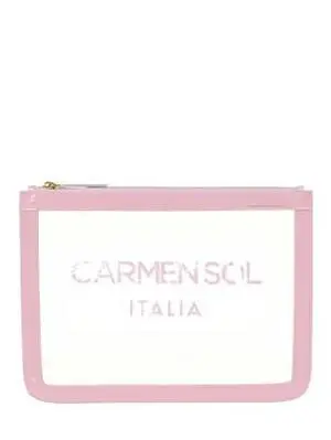 Carmen Sol Firenze Clear Pochette Baby Pink