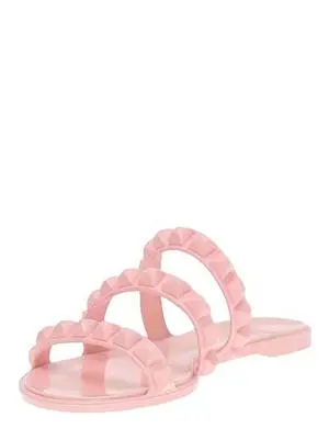 Carmen Sol Maria 3 Studded Strap Sandals Baby Pink