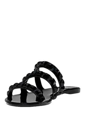 Carmen Sol Maria 3 Studded Strap Sandals Black