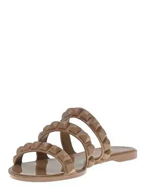 Carmen Sol Maria 3 Studded Strap Sandals - Nude