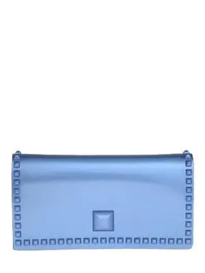 Carmen Sol Nora Flap Pochette - Baby Blue Metallic