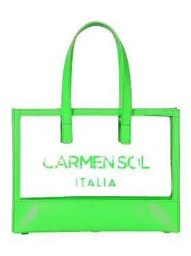 Carmen Sol Venezia Clear Tote Bag - Neon Green