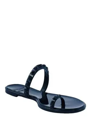Carmen Sol Maria Jelly Sandal Navy Blue