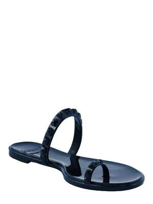 Carmen Sol Maria Jelly Sandal - Navy Blue