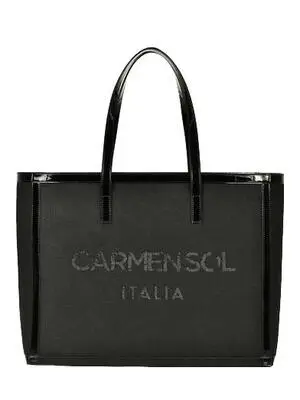 Carmen Sol Roma Tote Bag - Black