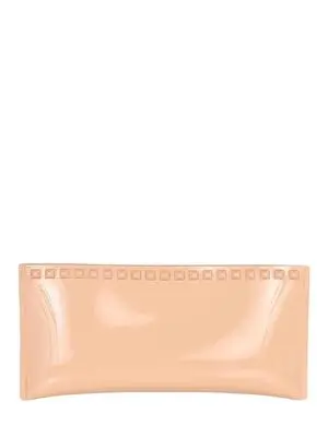 Carmen Sol Julian Studded Jelly Clutch Blush