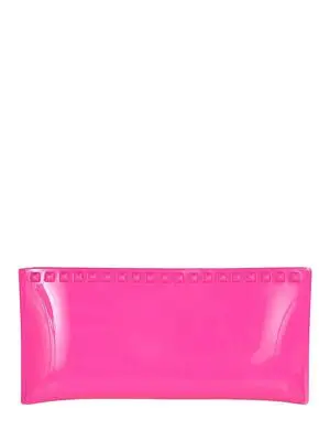 Carmen Sol Julian Studded Jelly Clutch Fuchsia