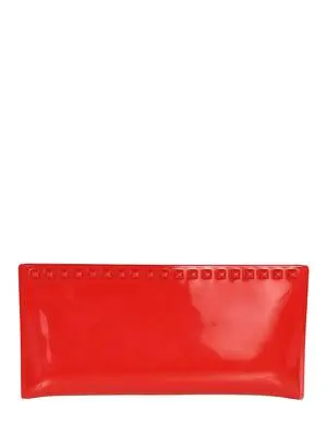 Carmen Sol Julian Studded Jelly Clutch Red