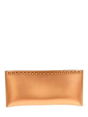 Carmen Sol Julian Studded Jelly Clutch Rose Gold