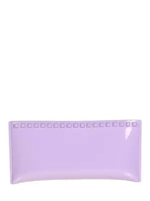 Carmen Sol Julian Studded Jelly Clutch Violet