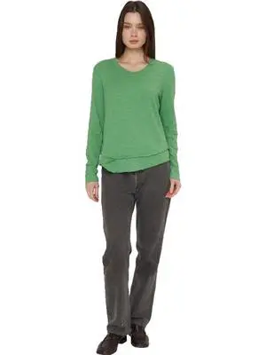 WILT CLOTHING Long Sleeve Mock Layer Tee Clover