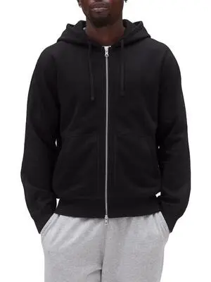 Reigning Champ Midweight Terry Standard Full Zip Hoodie - Black