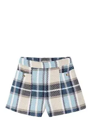 MAYORAL Plaid Shorts - Blue