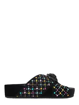 Kurt Geiger Cross Strap Slide Sandal - Charcoal