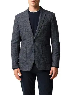 Rodd & Gunn Selwyn Island Windowpane Check Wool-blend Sport Coat - Pewter