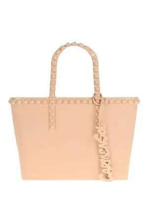 Carmen Sol Grazia Studded Tote Bag - Blush