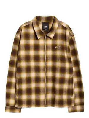 VANS Crestmont Plaid Cotton Shacket - Oatmeal