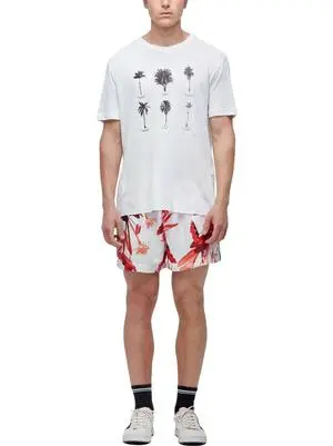 OSKLEN Palm-tree Print T-shirt - White