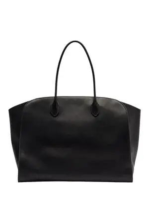 THE ROW Marlo 17 Leather Tote Bag - Black