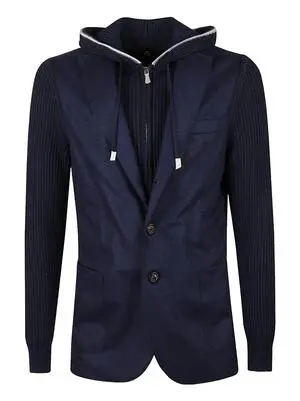 Eleventy Wool Jacket - Blue
