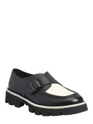 BØRN Spectator Monk Strap Shoe - Black Leather Combo